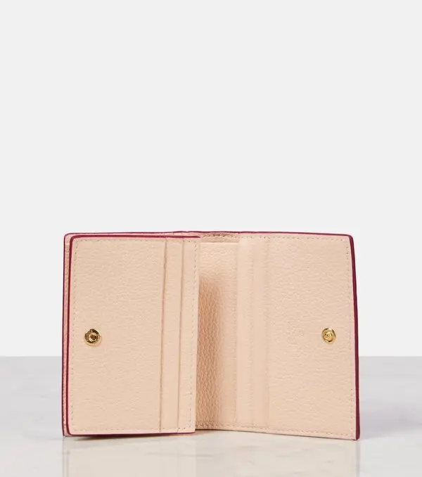 Gucci Gg Marmont Mini Leather Wallet - Red
