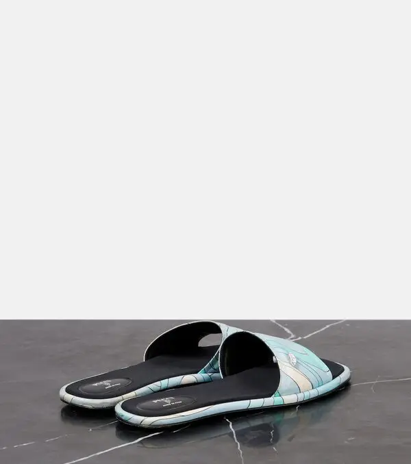 Emilio Pucci Marmo Slides - Blue