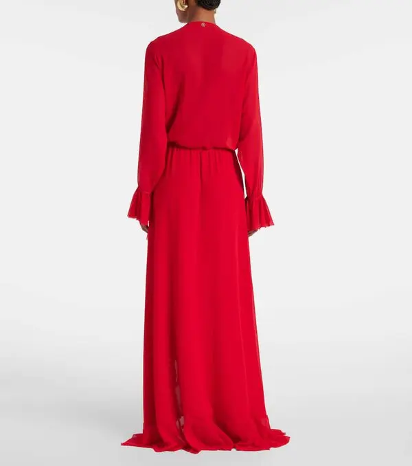 BANANHOT Bellen Ruffled Maxi Dress