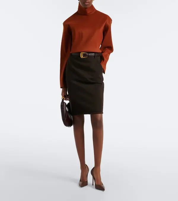 GIANVITO ROSSI 105 Leather Pumps - Brown