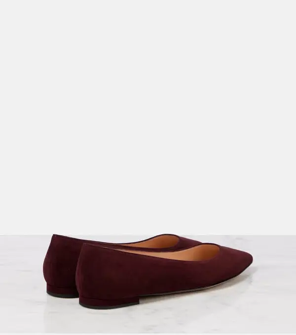 GIANVITO ROSSI Suede Ballet Flats