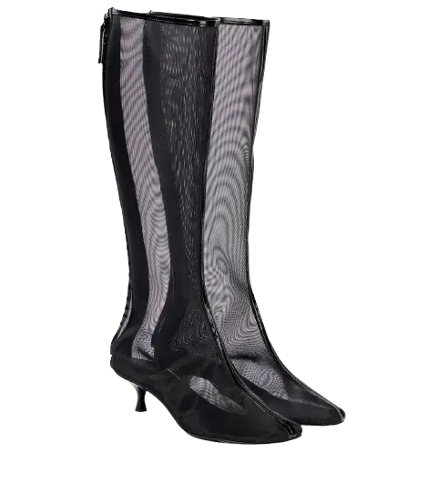 Christopher Esber Vapour Mesh Knee-high Boots
