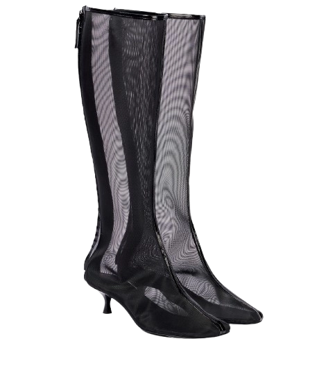 Christopher Esber Vapour Mesh Knee-high Boots - Black