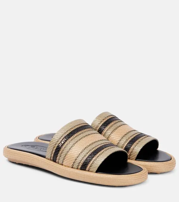 TOD'S Striped Mules