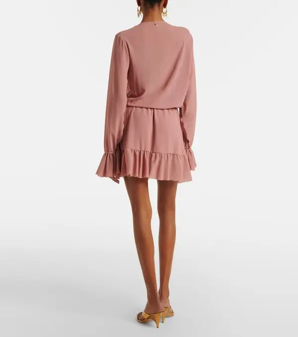 BANANHOT Bellen Ruffled Mini Dress - Pink