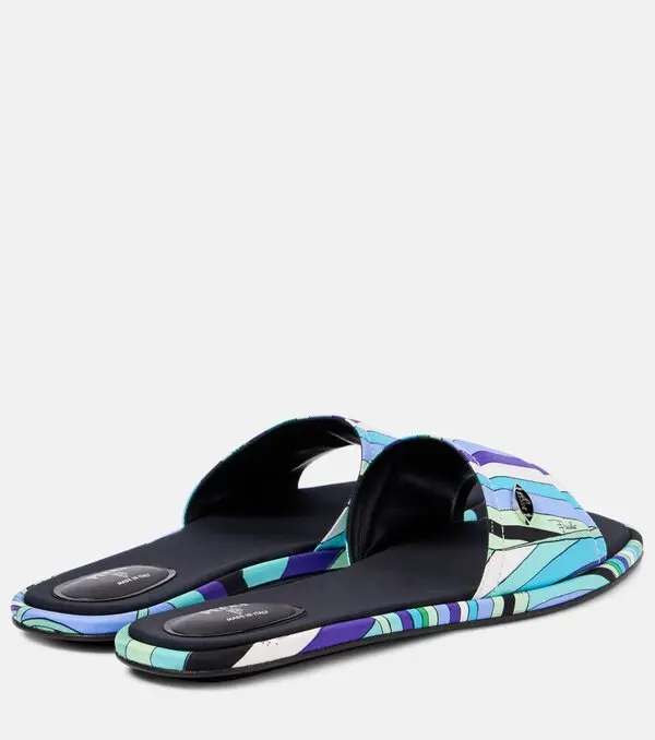 Emilio Pucci Iride Twill Thong Sandals - Multicoloured