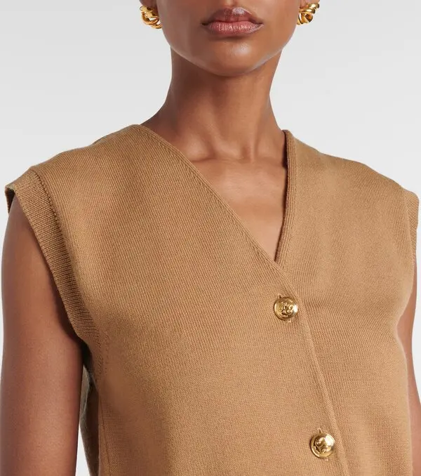 BLAZÉ MILANO Sebright Wool-blend Sweater Vest