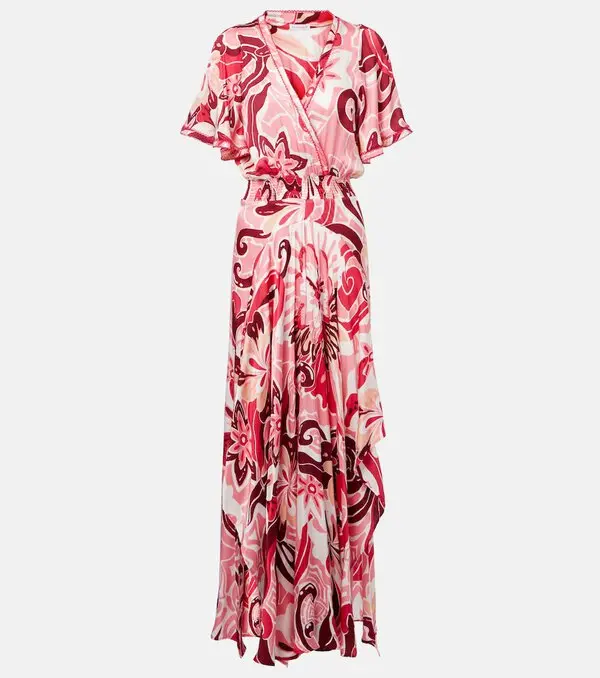 Poupette St Barth Mabelle Printed Maxi Dress - Red