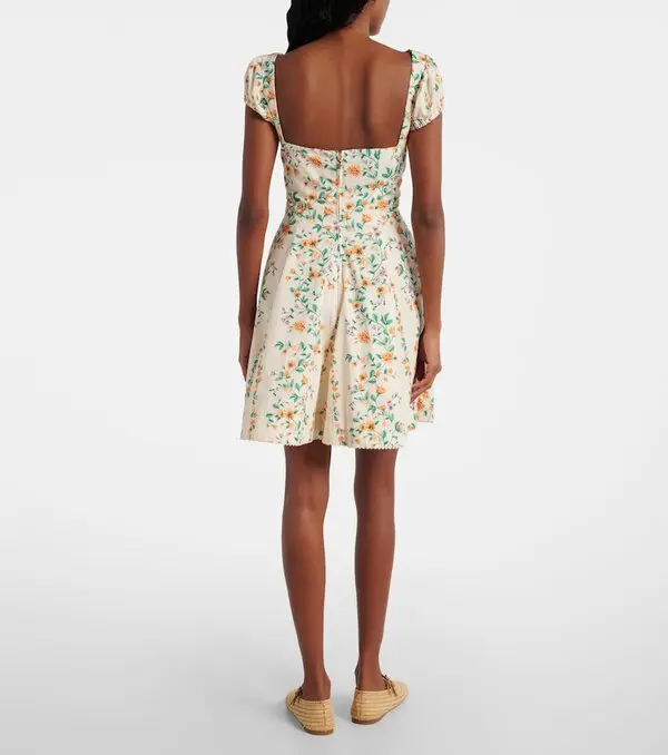 Agua Bendita Mati Floral Mini Dress