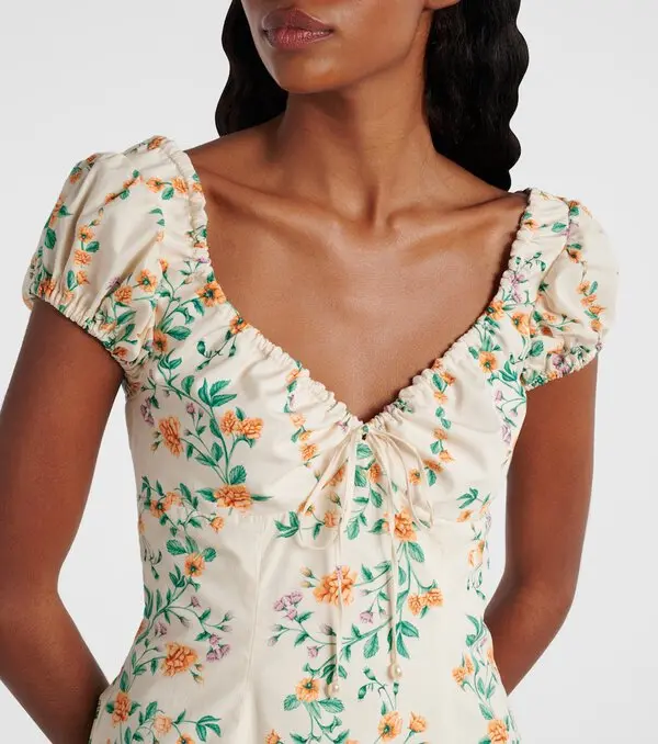 Agua Bendita Mati Floral Mini Dress