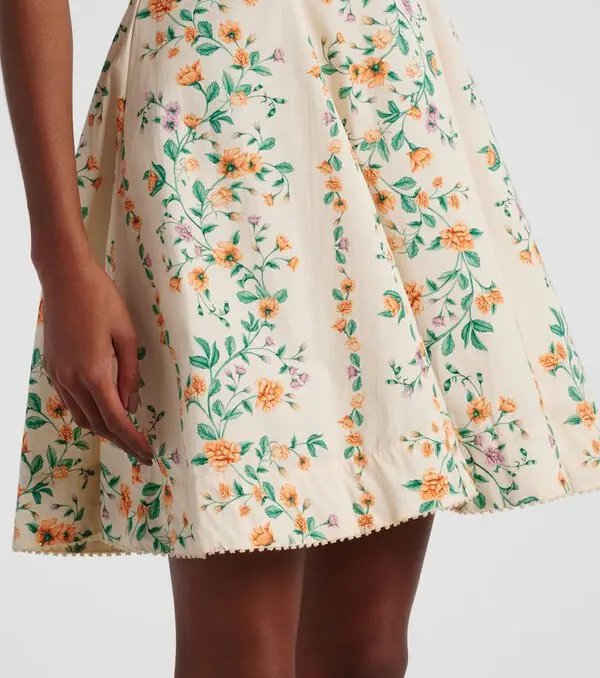 Agua Bendita Mati Floral Mini Dress