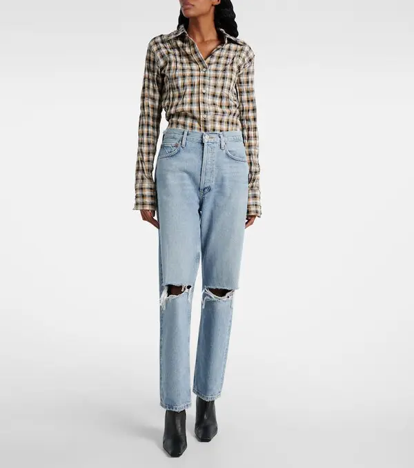 AGOLDE 90s Mid-rise Straight Jeans In Imagine Wash