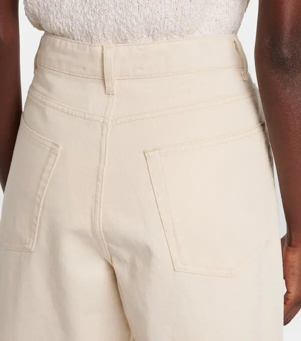 RÓHE High-rise Denim Shorts