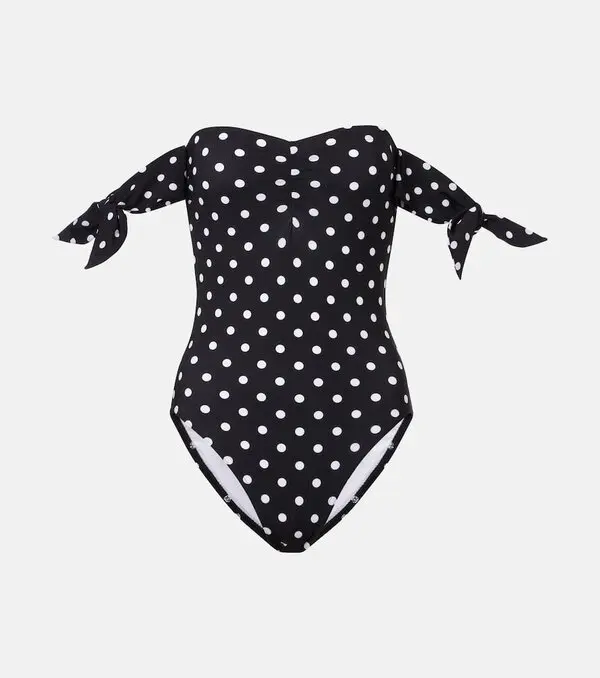 KARLA COLLETTO Polka-dot One-piece Swimsuit - Black