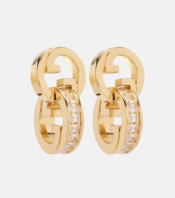 Gucci Blondie Embellished Earrings - Gold