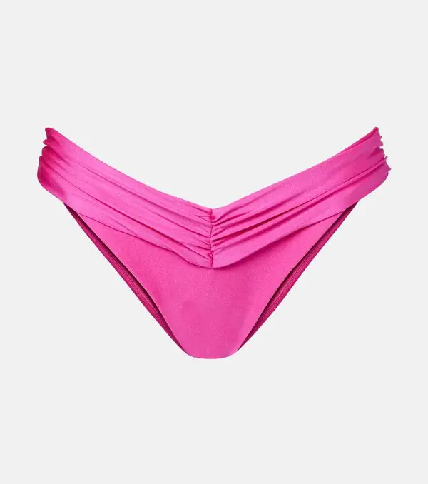 BANANHOT Jasmin Ruched Bikini Bottom - Pink
