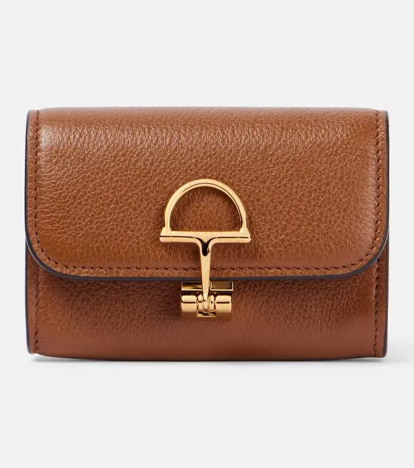 Gucci Softbit Leather Card Case - Brown