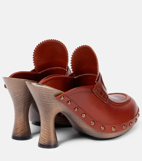 Burberry Leather Mules