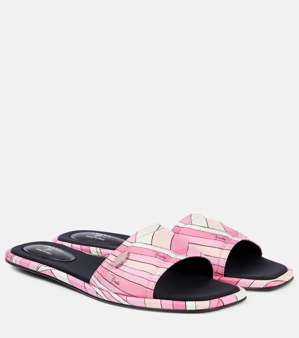 Emilio Pucci Iride Twill Sandals - Multicoloured