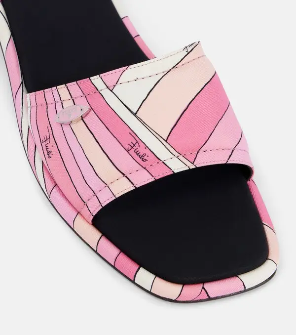 Emilio Pucci Iride Twill Sandals - Multicoloured