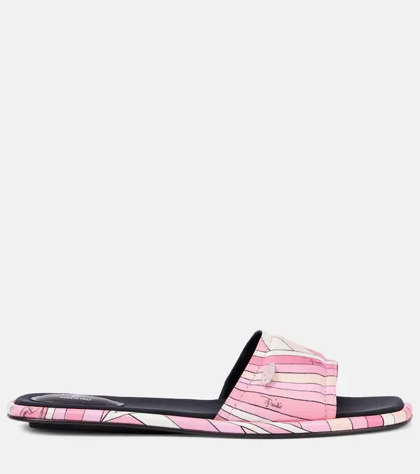 Emilio Pucci Iride Twill Sandals - Multicoloured