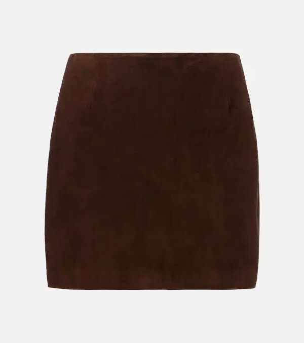 BLAZÉ MILANO Coci Suede Miniskirt - Brown