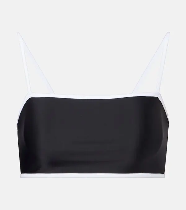 Jade Swim Striped Bikini Top