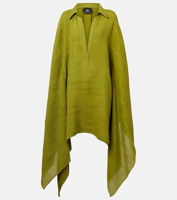 TALLER MARMO Guadalupe Pleated Kaftan - Green