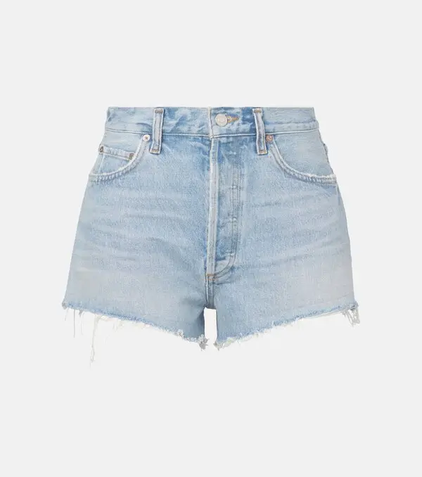 AGOLDE Ridley High-rise Denim Shorts - Blue