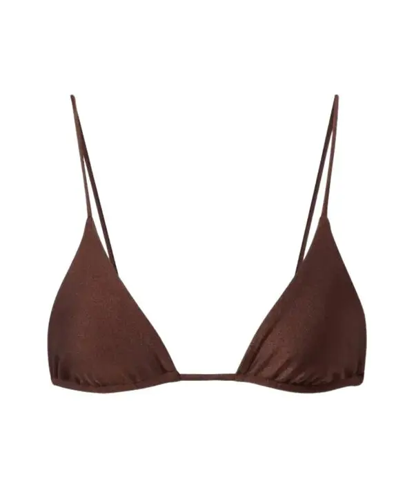 Jade Swim Via Bikini Top - Brown