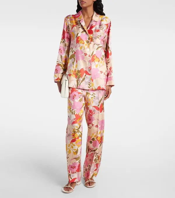Max Mara Alan Floral Silk Shirt