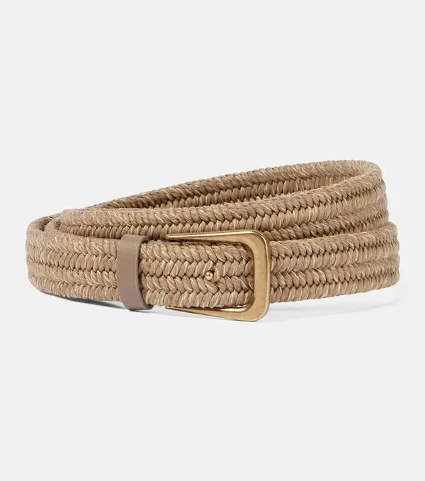 Brunello Cucinelli Woven Belt - Brown