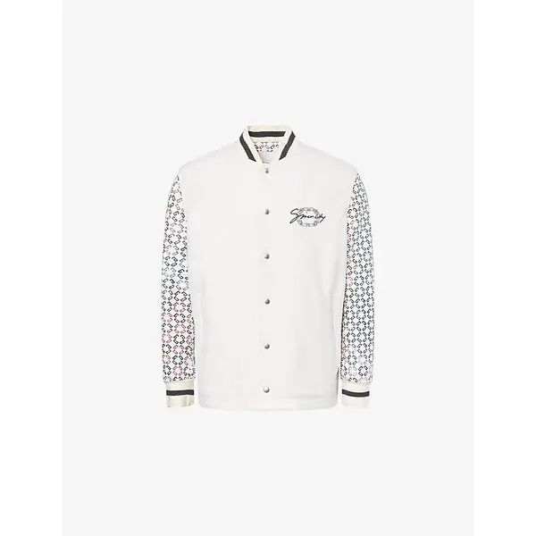 Givenchy Monogram Varsity Wool-blend Bomber Jacket
