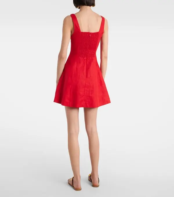Faithfull The Brand Felice Linen Minidress