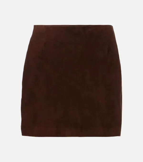 BLAZÉ MILANO Coci Suede Miniskirt - Brown