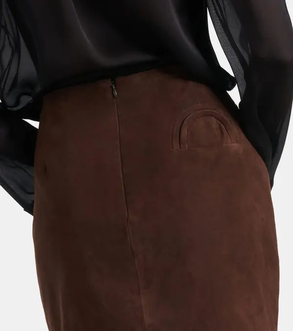 BLAZÉ MILANO Coci Suede Miniskirt - Brown