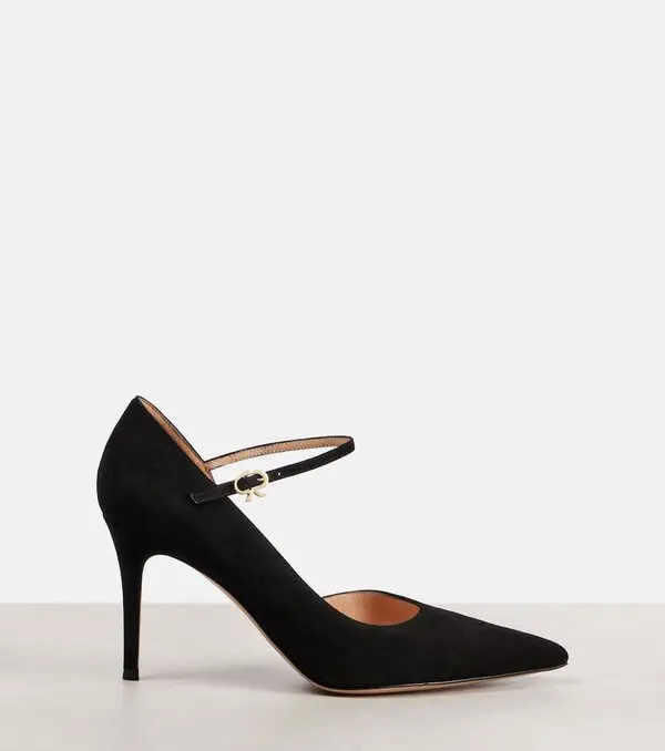 GIANVITO ROSSI Suede Pumps - Black