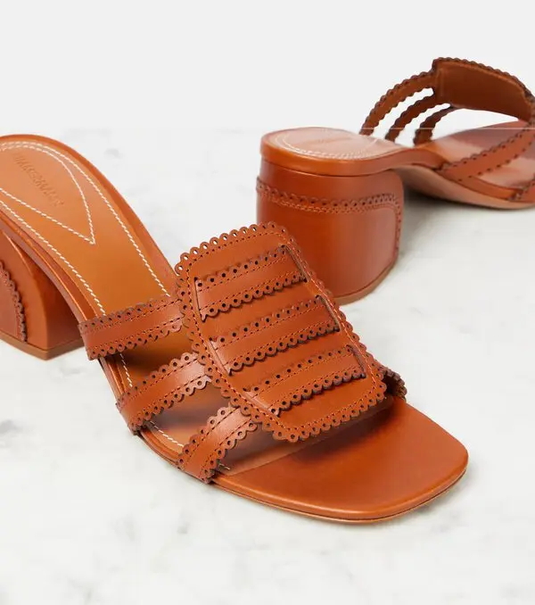 Zimmermann Goldie 65 Leather Mules