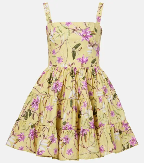 Agua Bendita Lima Printed Minidress - Multicoloured