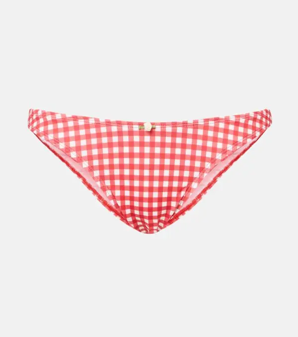 BANANHOT Lenny Gingham Bikini Bottoms - Red