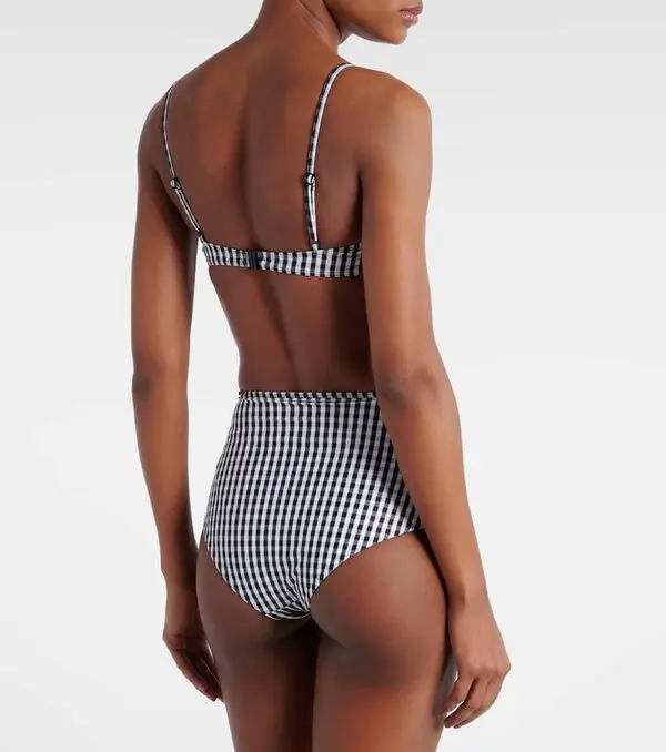 Faithfull The Brand Farrah Gingham Bikini Top