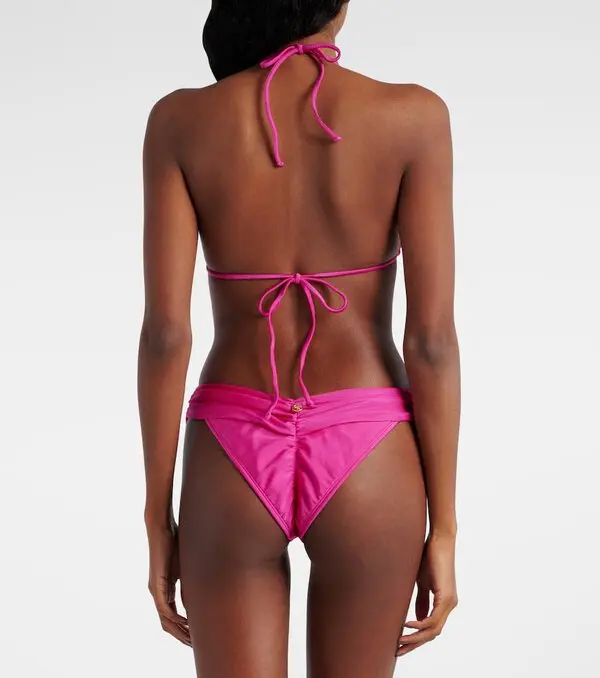 BANANHOT Jasmine Ruched Bikini Bottoms - Pink