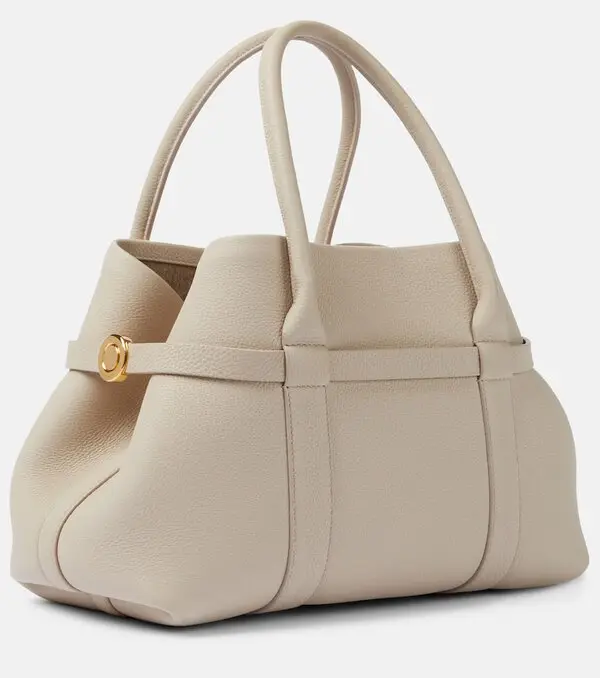 Loro Piana Ghiera Small Leather Tote Bag - Beige