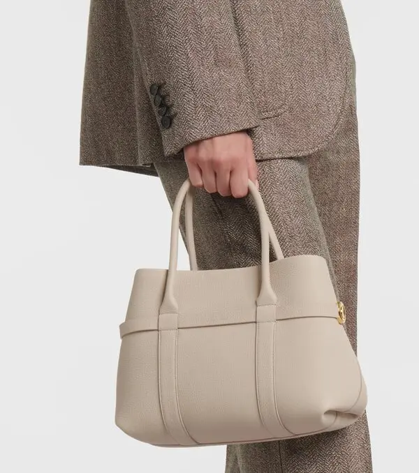 Loro Piana Ghiera Small Leather Tote Bag - Beige