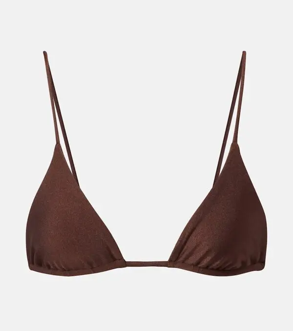 Jade Swim Via Bikini Top - Brown