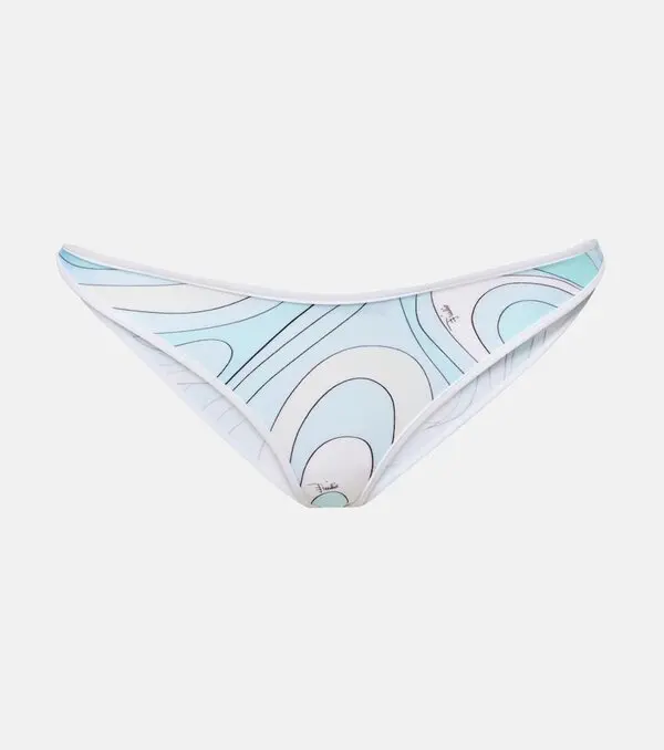 Emilio Pucci Marmo Bikini Bottom - Turquoise