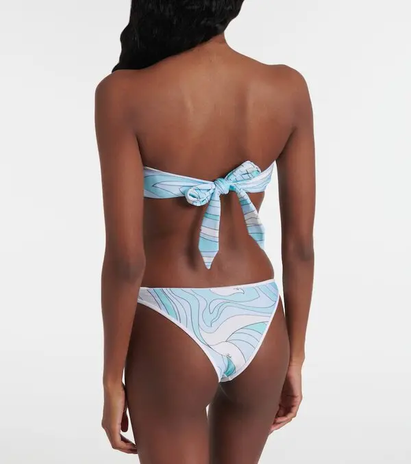 Emilio Pucci Marmo Bikini Bottom - Turquoise