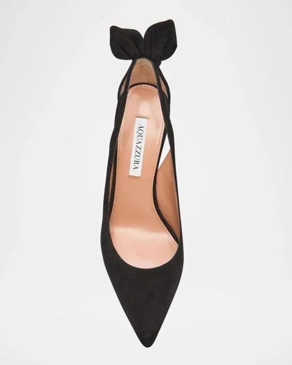 AQUAZZURA Suede Stiletto Pumps