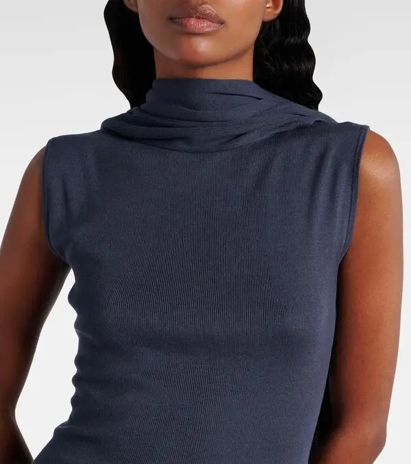 AYA MUSE Solar Scarf-detail Minidress
