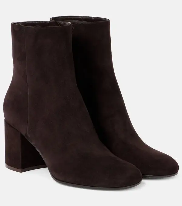 GIANVITO ROSSI Joelle 70 Suede Ankle Boots